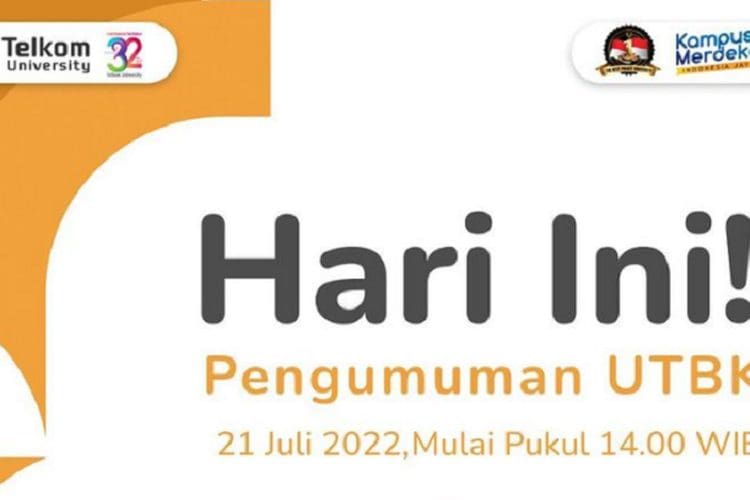 LINK Pengumuman Telkom University Jalur UTBK 2022, Login di smb ...